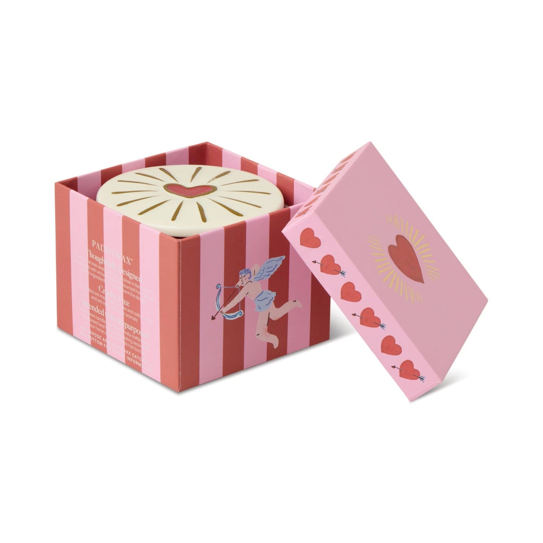 Paddywax Charmed Glass Candle Heart - Wild Fig & Rose – Iris & Violet