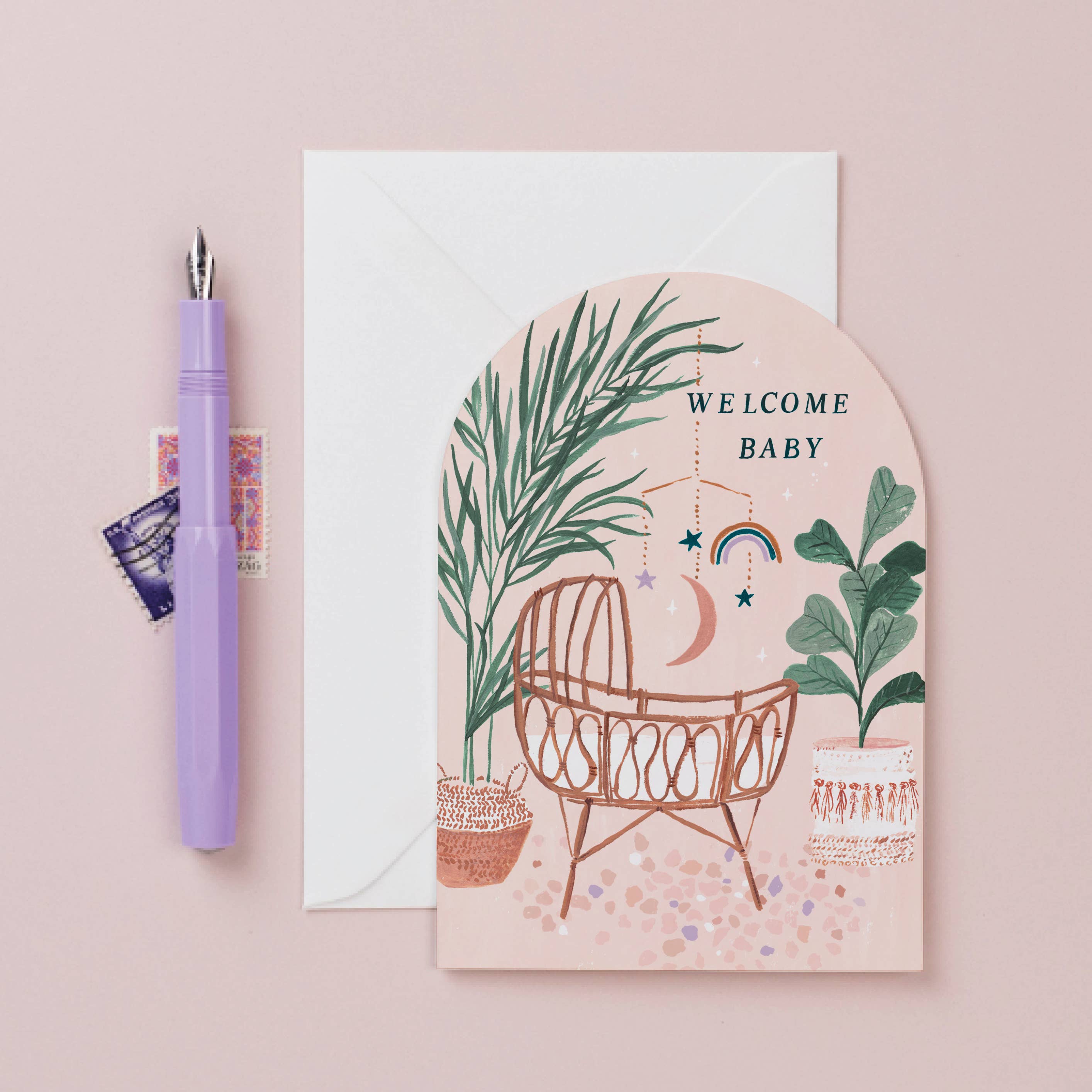 Welcome Baby Card | New Baby Card | Gender Neutral Baby Card – Iris ...