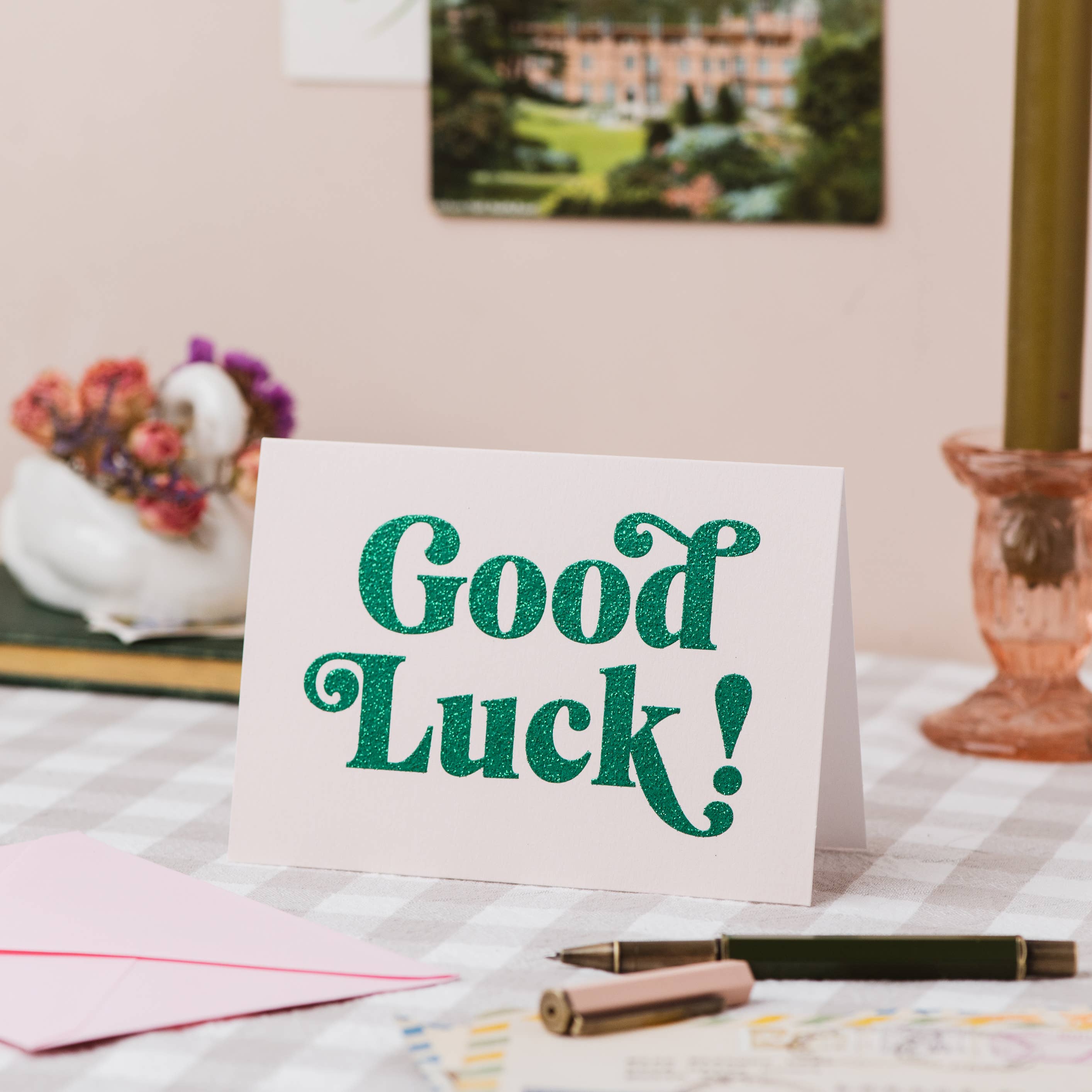'Good Luck' Card – Iris & Violet